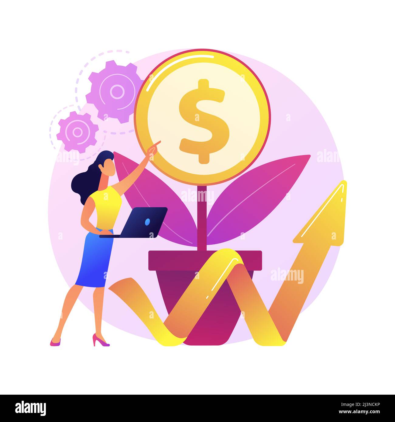 Sustainable business abstract concept vector illustration ...