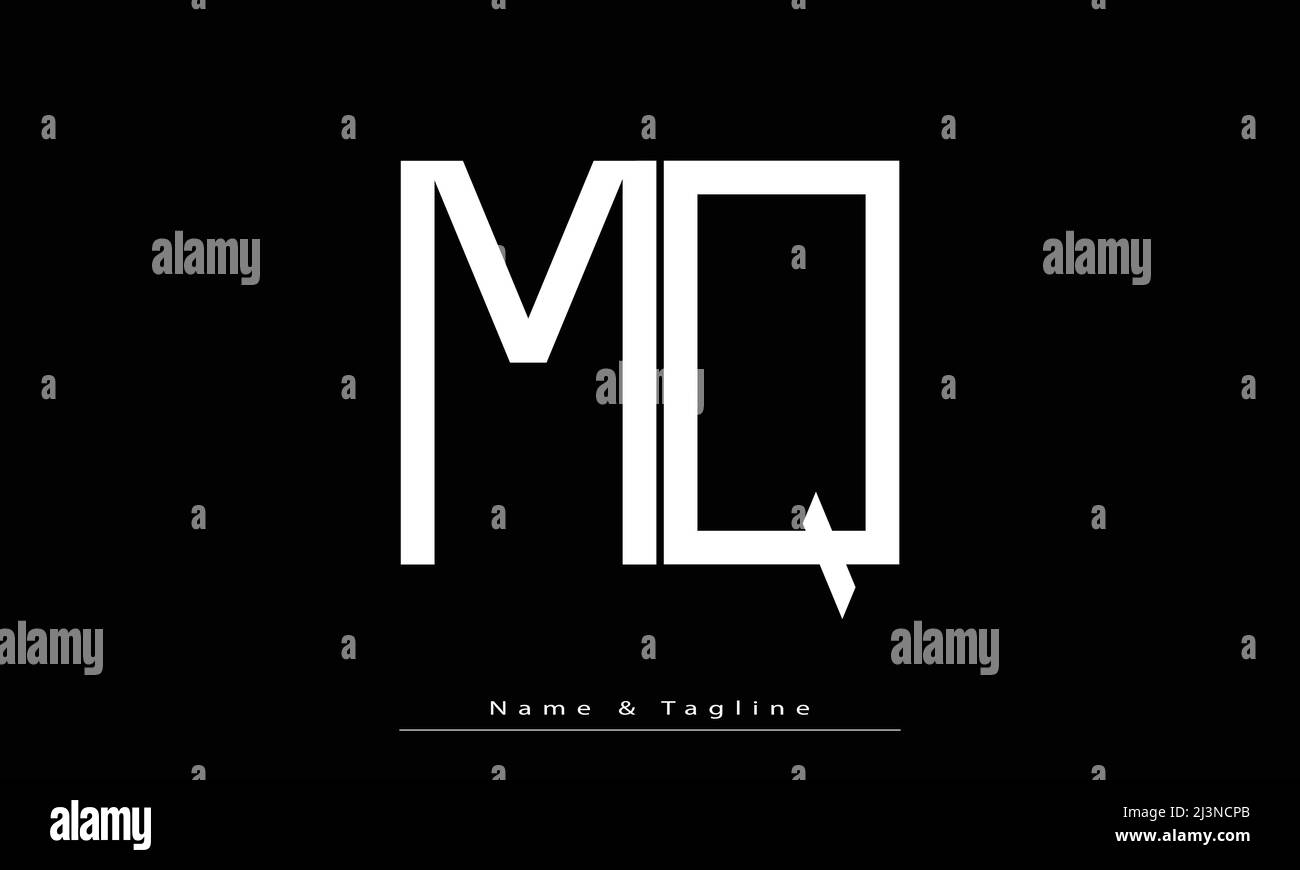 Alphabet letters Initials Monogram logo MQ , QM Stock Vector Image ...