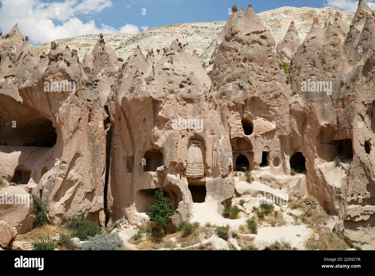 Cappadocia. Cave houses carved in stone , ancient cave dwellings ...