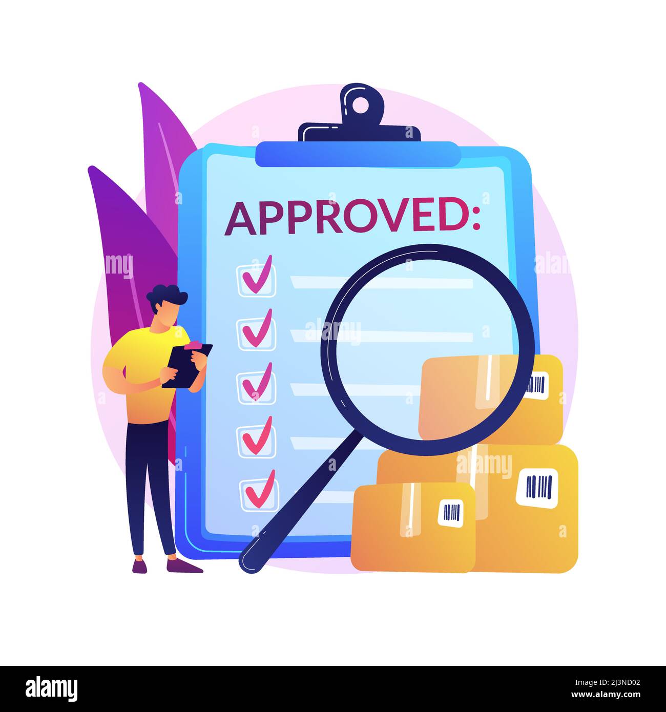 Product quality control abstract concept vector illustration. Product ...