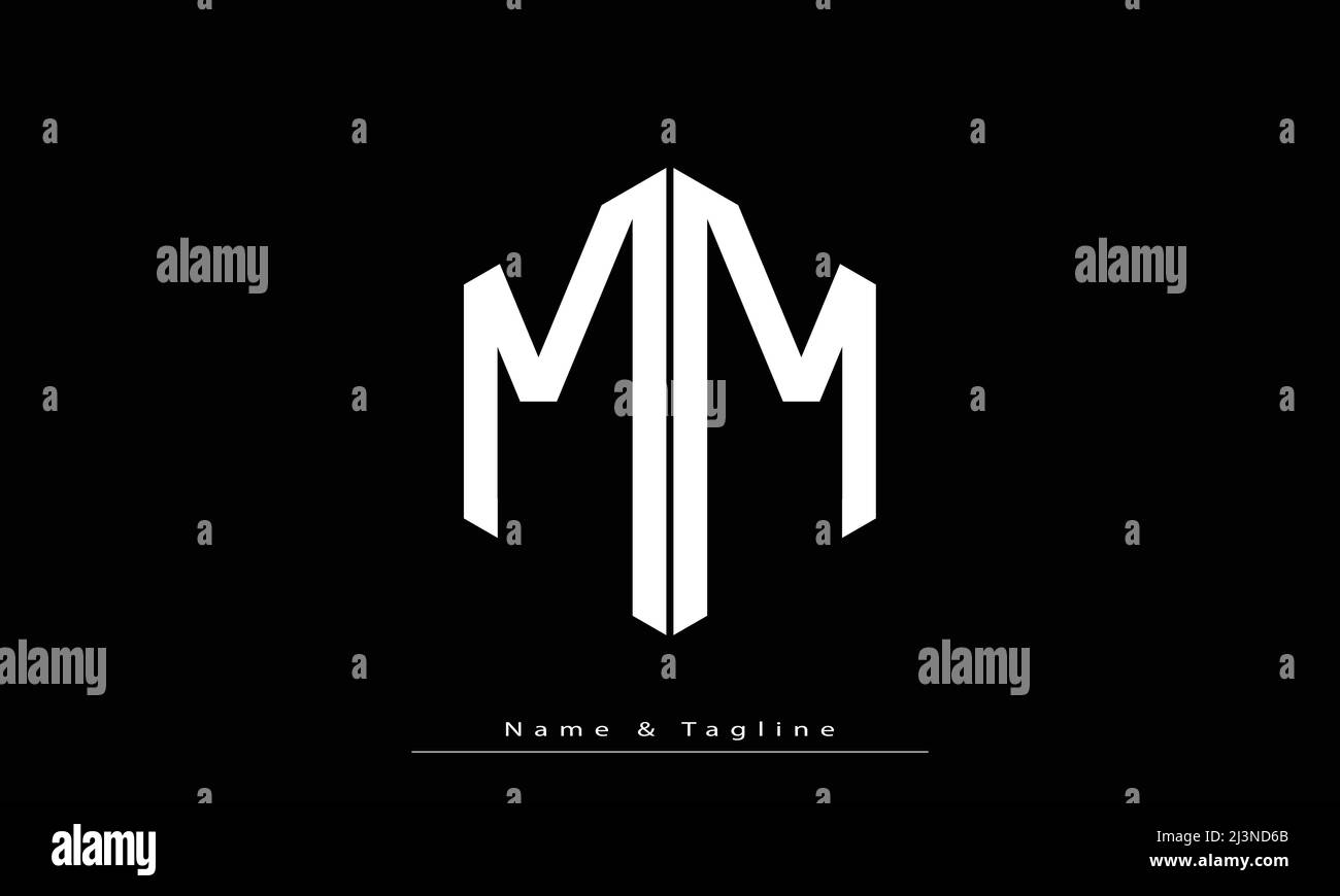 Alphabet letters Initials Monogram logo MM Stock Vector Image & Art - Alamy