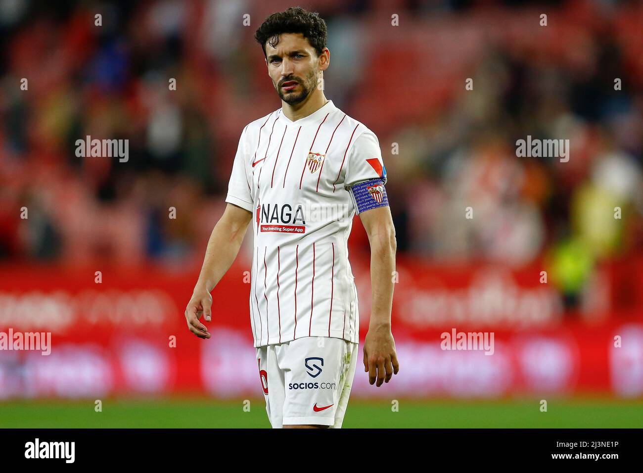 Jesus Navas of Sevilla FC during the La Liga match between Sevilla FC ...