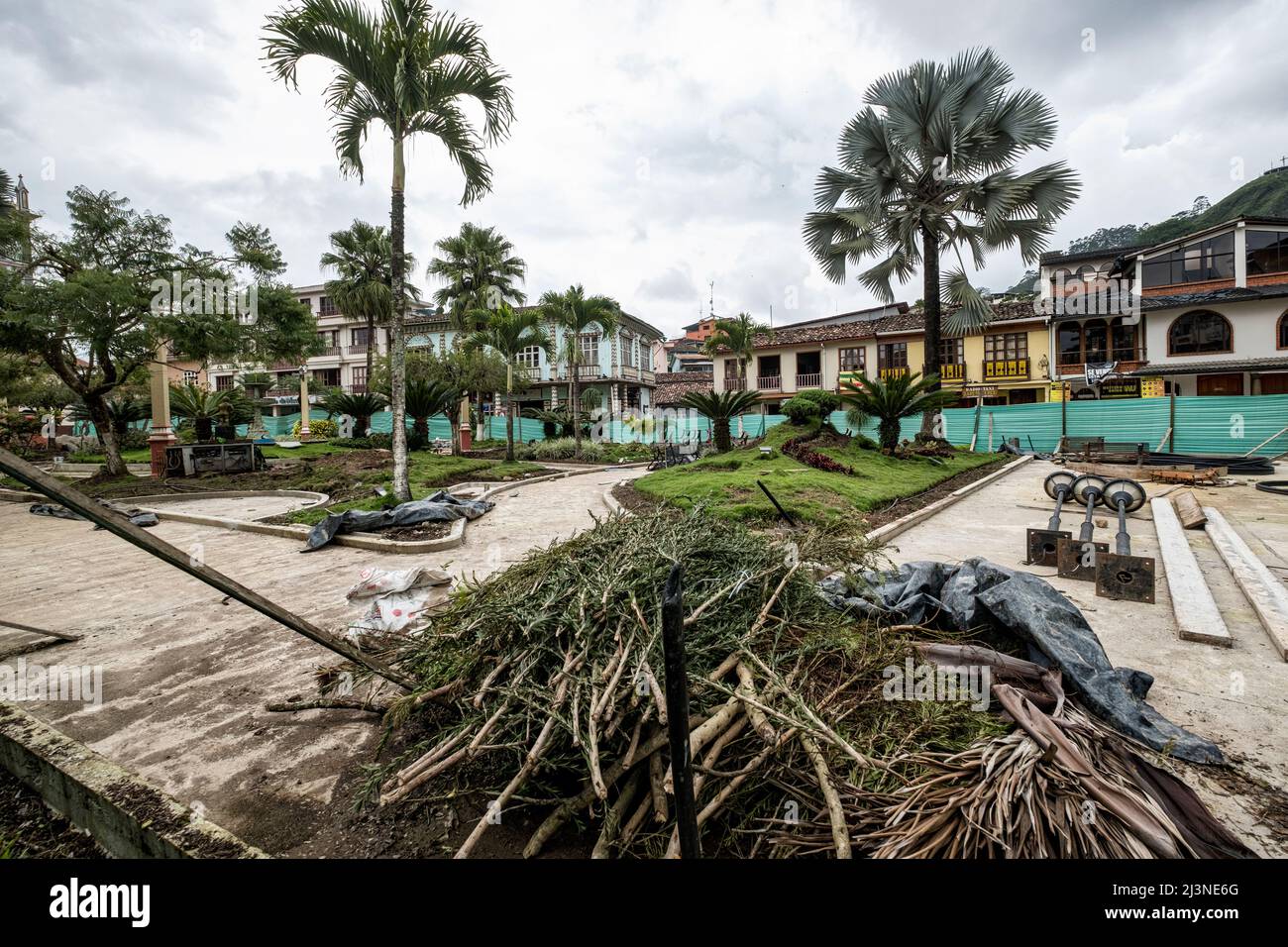 Zaruma, city destroyed by illegal mining, Ecuador Stock Photo - Alamy