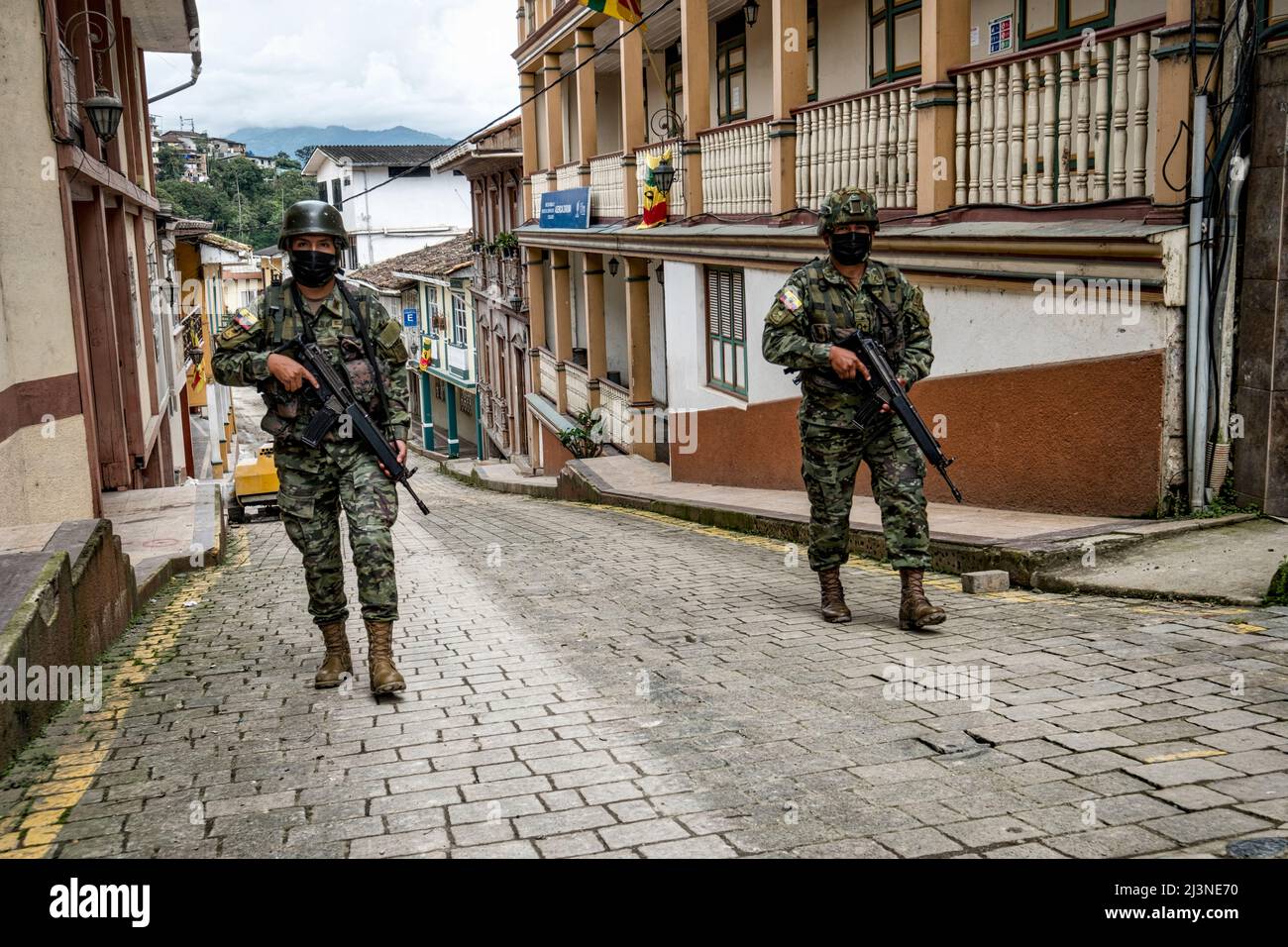 Zaruma, city destroyed by illegal mining, Ecuador Stock Photo - Alamy