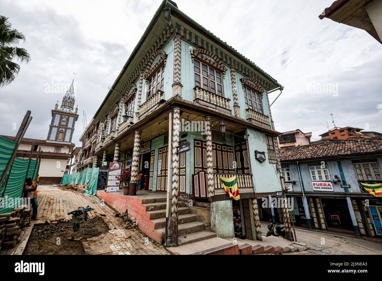 Zaruma, city destroyed by illegal mining, Ecuador Stock Photo - Alamy