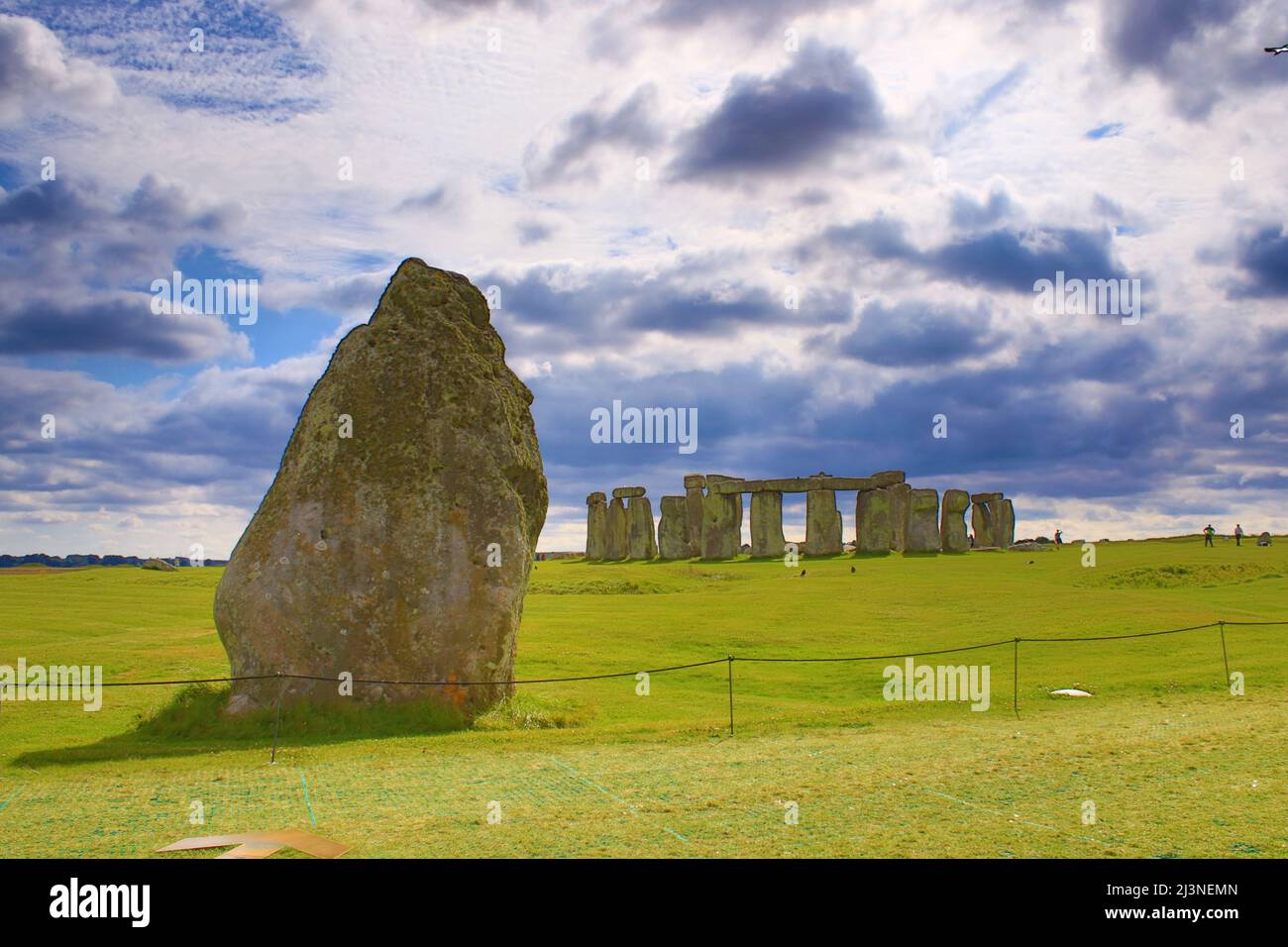 View of Stonehenge-Legendary neolithic monument made using stones ...