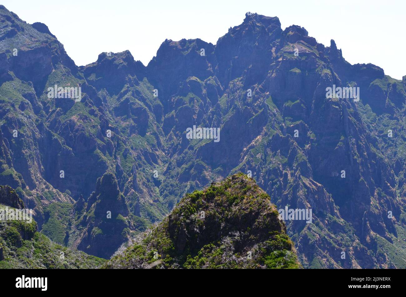 The rugged volcanic peaks of Madeira island, Portugal Stock Photo - Alamy