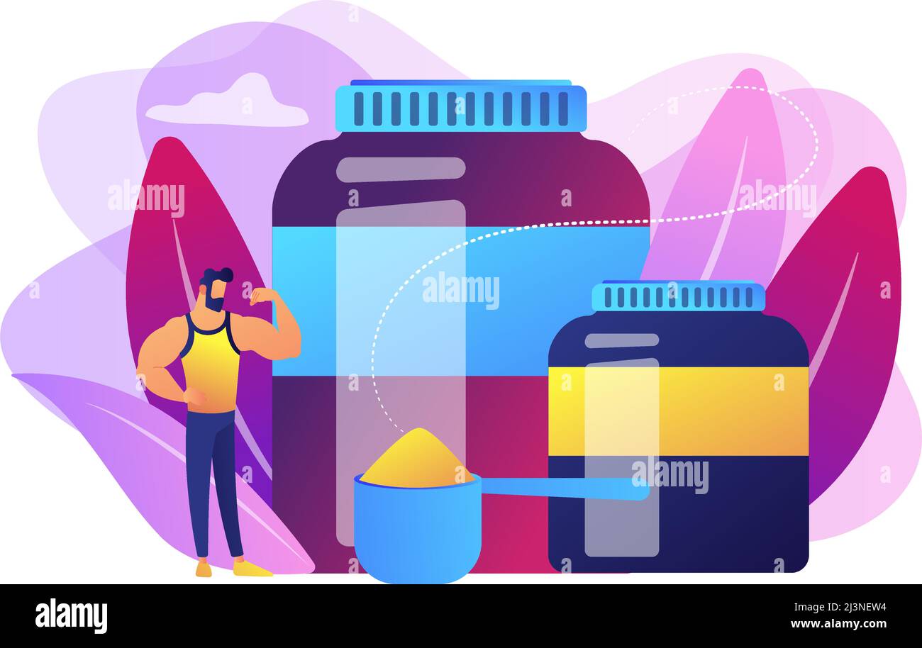 Protein supplements vector vectors hi-res stock photography and images ...