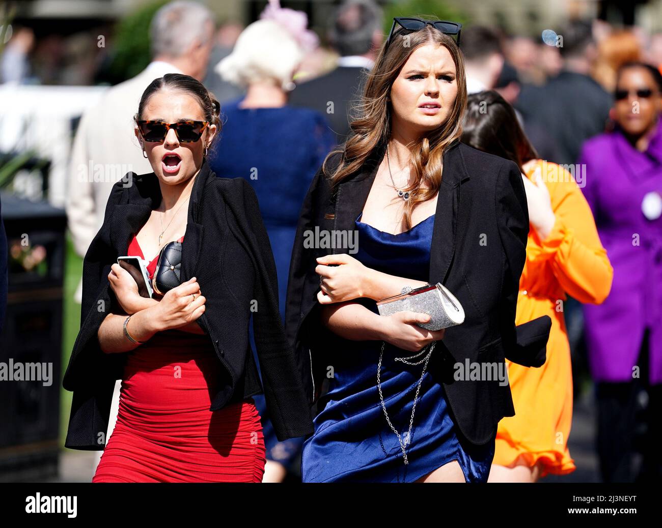 Racegoers arrive on Grand National Day of the Randox Health Grand ...