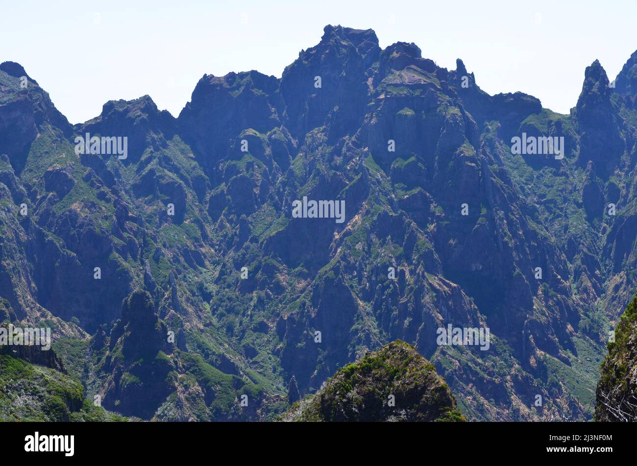 The rugged volcanic peaks of Madeira island, Portugal Stock Photo - Alamy