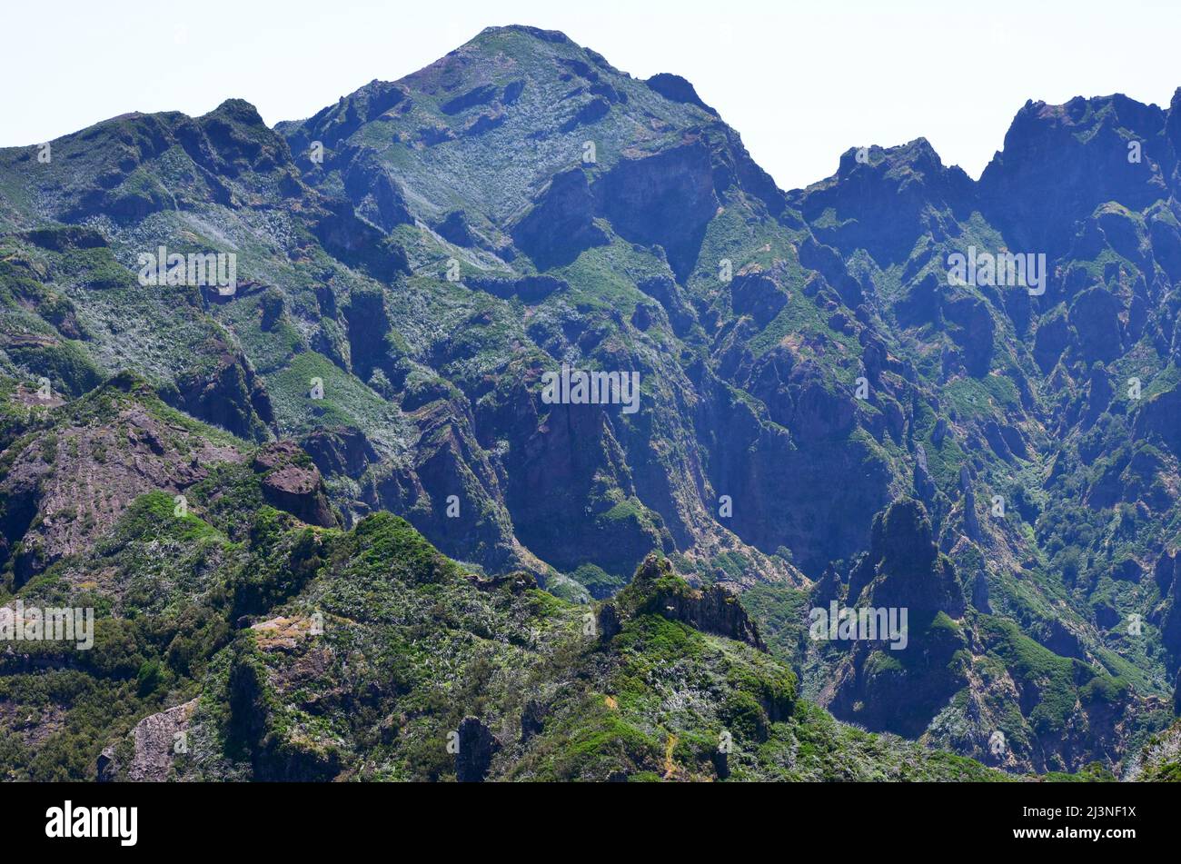 The rugged volcanic peaks of Madeira island, Portugal Stock Photo - Alamy