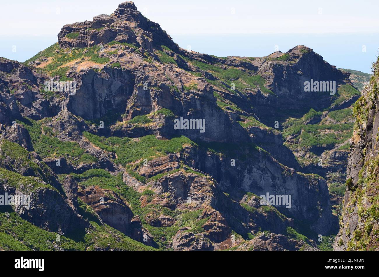 The rugged volcanic peaks of Madeira island, Portugal Stock Photo - Alamy