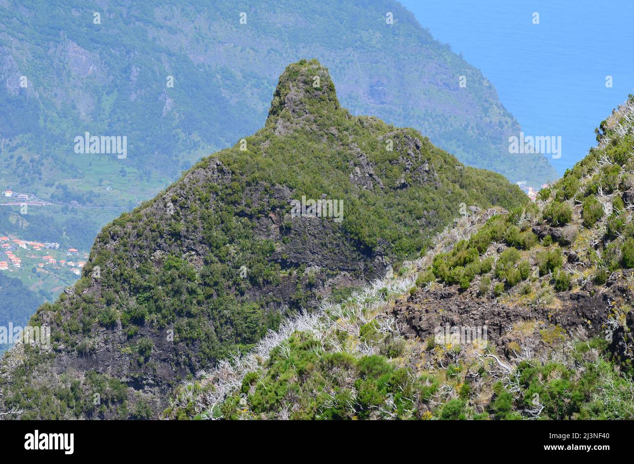 The rugged volcanic peaks of Madeira island, Portugal Stock Photo - Alamy