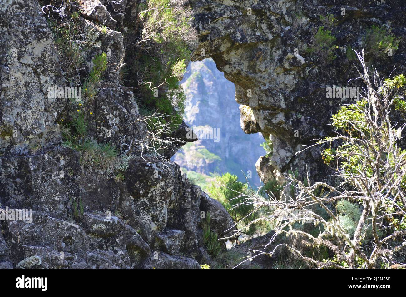 The rugged volcanic peaks of Madeira island, Portugal Stock Photo - Alamy