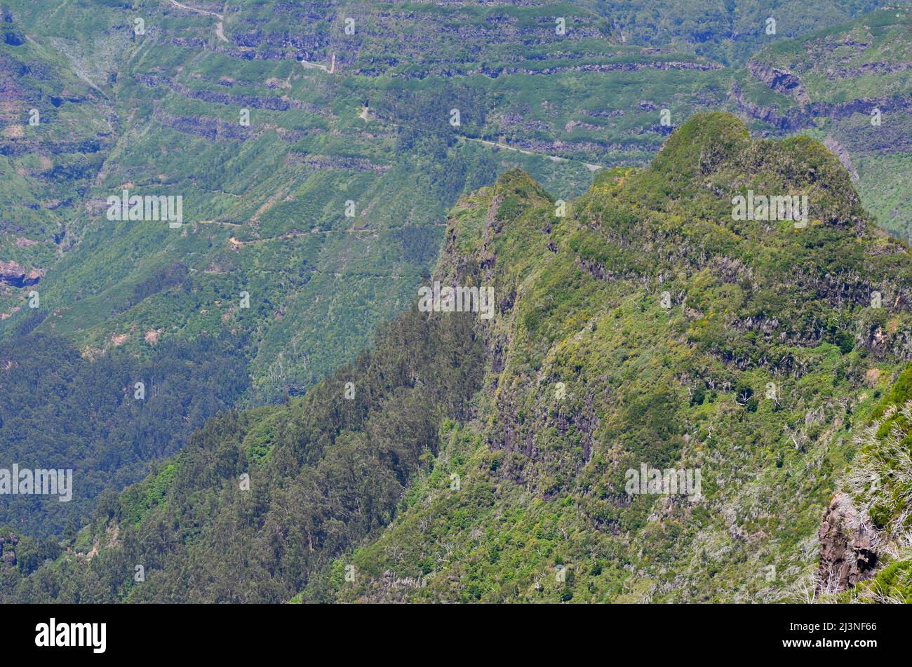 The rugged volcanic peaks of Madeira island, Portugal Stock Photo - Alamy