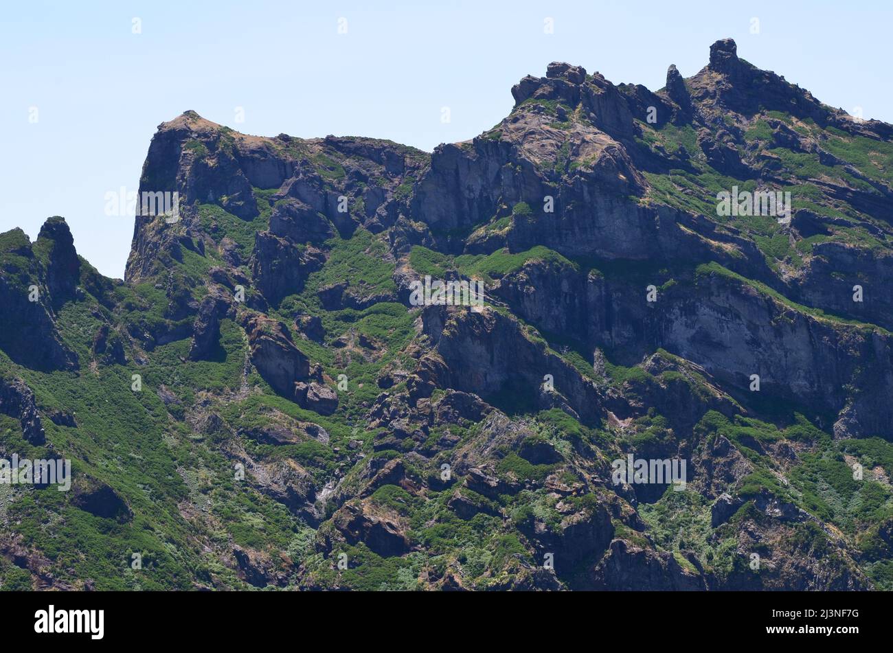 The rugged volcanic peaks of Madeira island, Portugal Stock Photo - Alamy