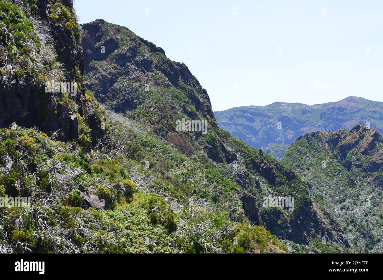 The rugged volcanic peaks of Madeira island, Portugal Stock Photo - Alamy