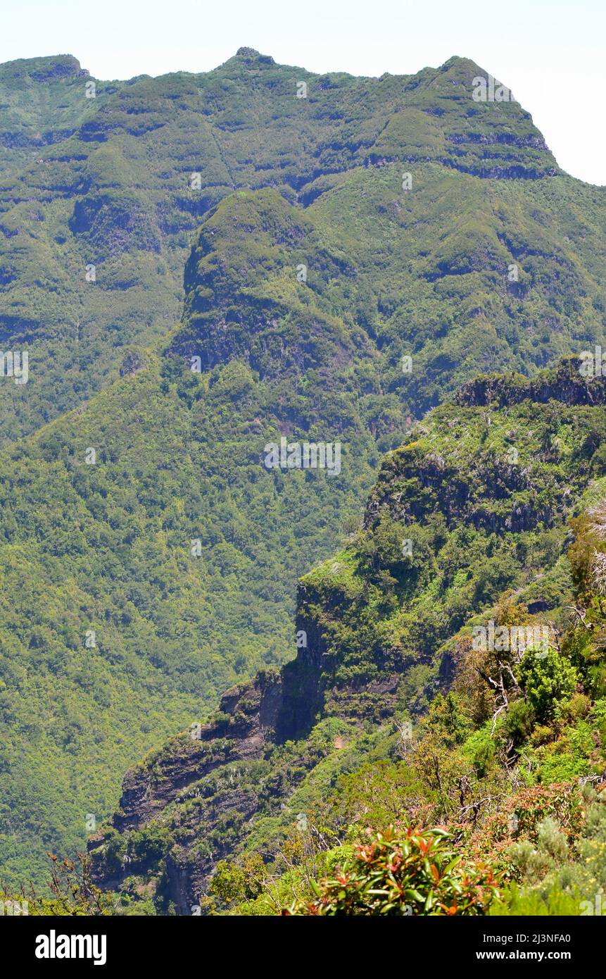 The rugged volcanic peaks of Madeira island, Portugal Stock Photo - Alamy