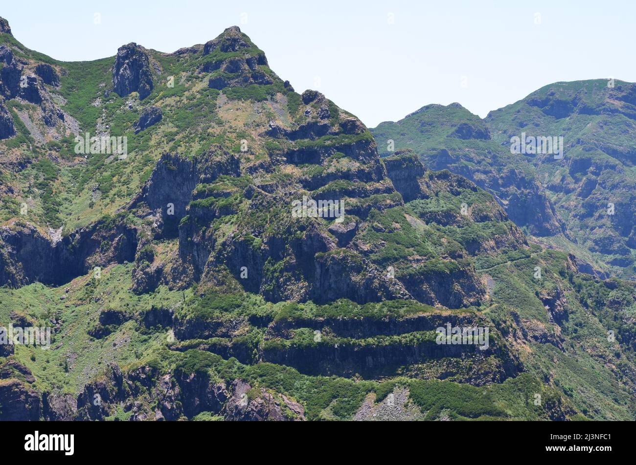 The rugged volcanic peaks of Madeira island, Portugal Stock Photo - Alamy