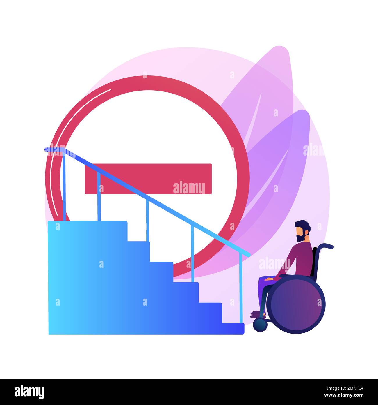 Disabled wheelchair pavement Stock Vector Images - Alamy