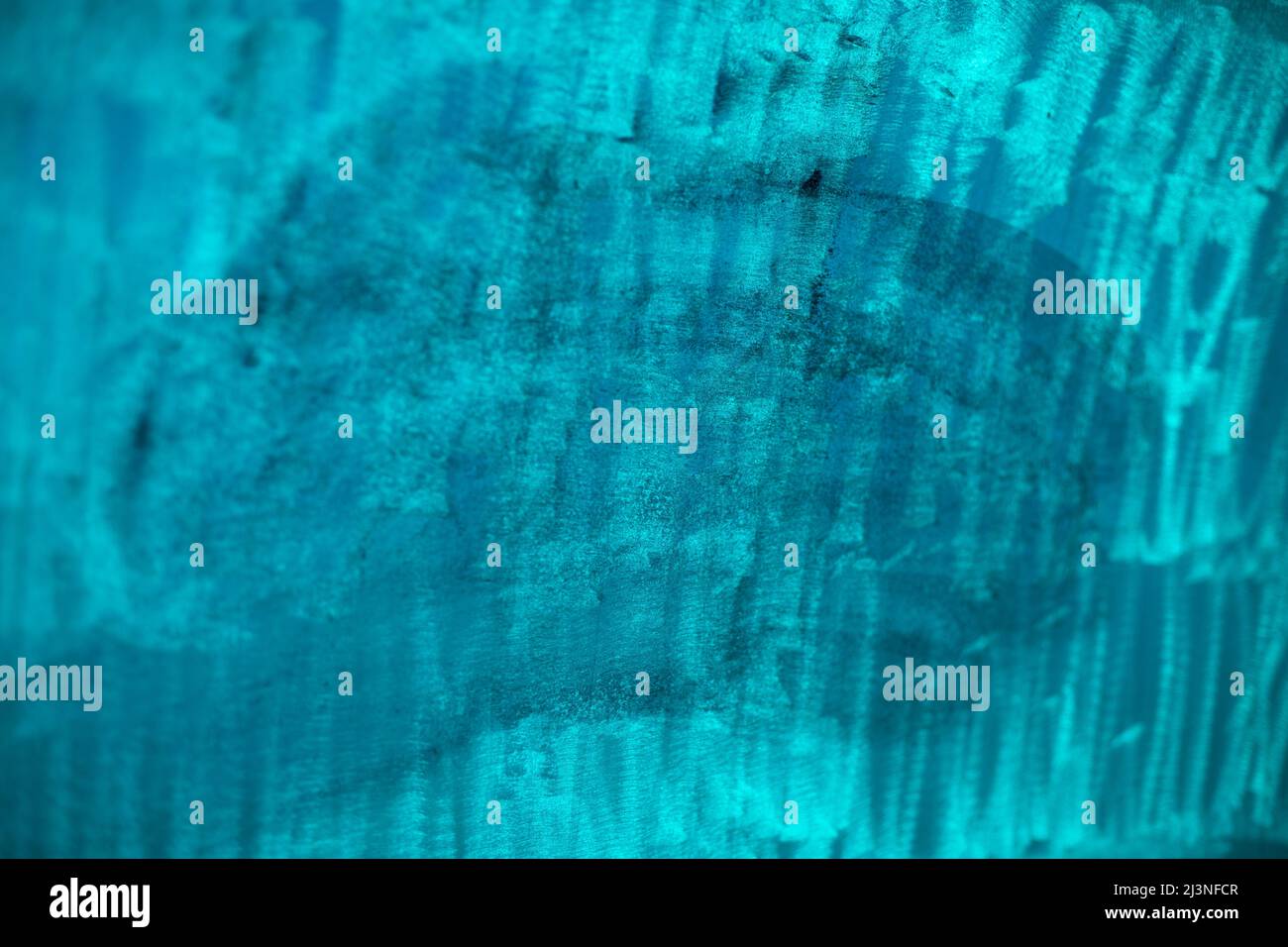 Blue texture of scratched surface. Dirty blue plastic. Details of anti ...