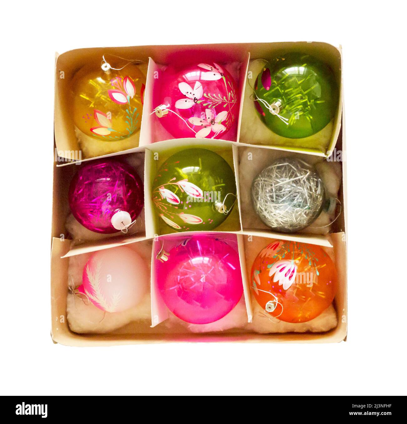 Christmas decorations, made in Soviet times, circa 1978. Soviet Union ...