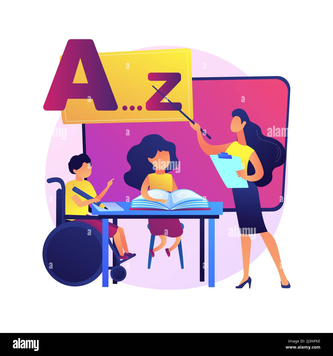 Care children with special needs Stock Vector Images - Alamy