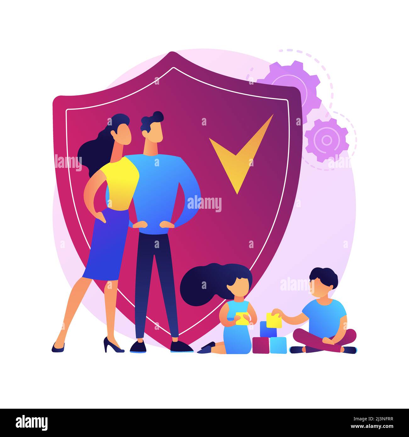 Social security abstract concept vector illustration. Social security ...