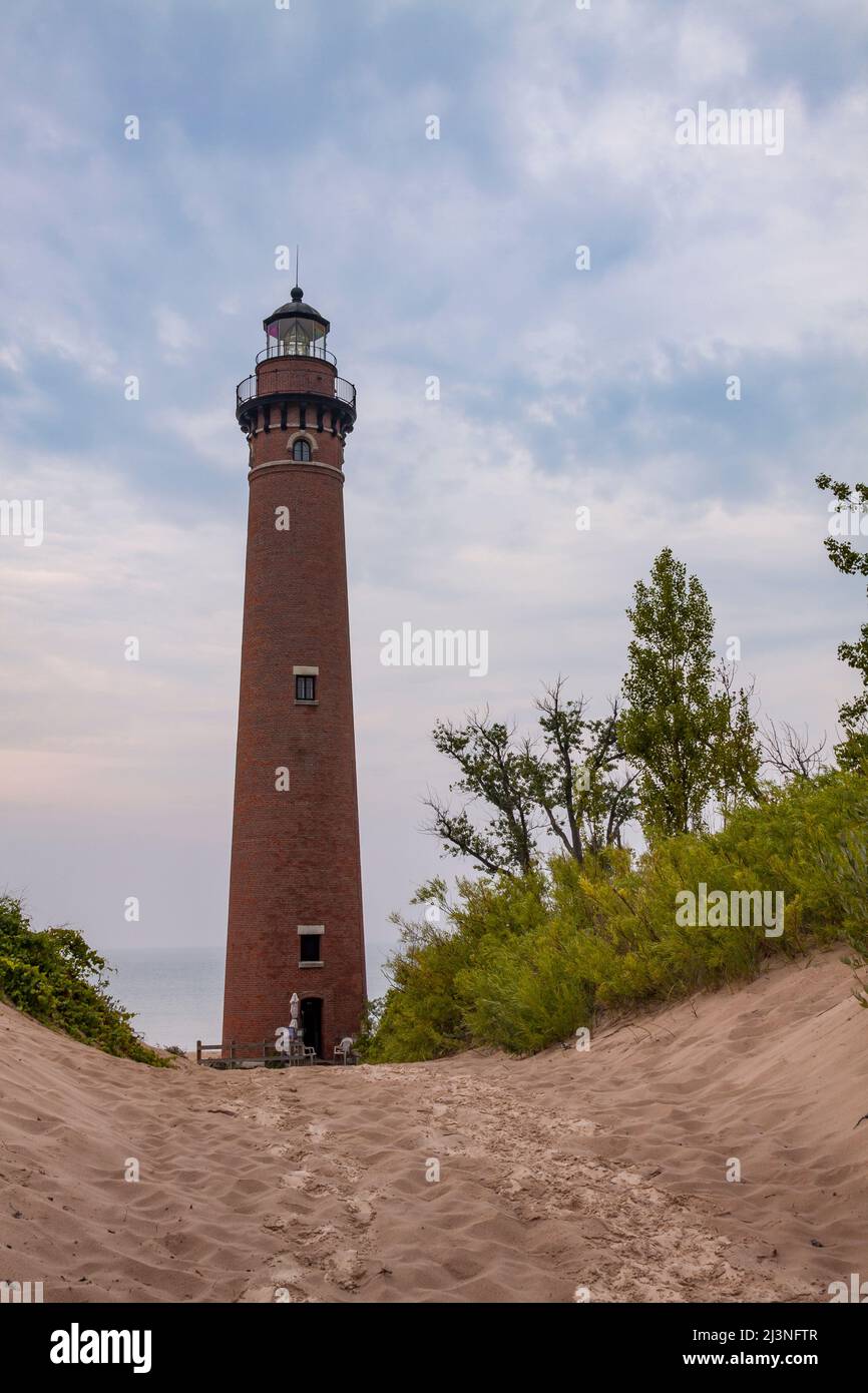 Little Sable Lighthouse Along Lake Michigan Stock Photo - Alamy