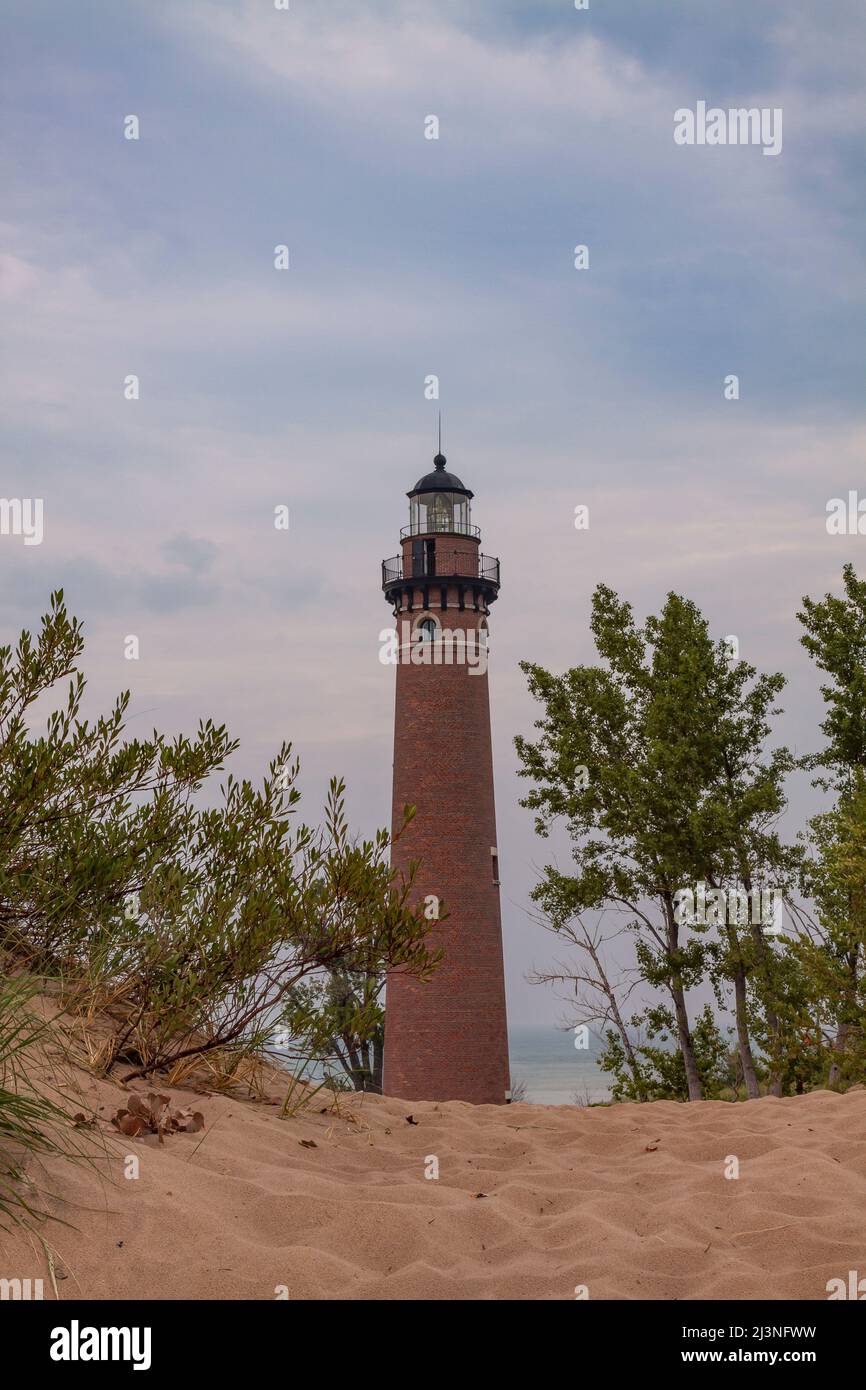 Little Sable Lighthouse Along Lake Michigan Stock Photo - Alamy