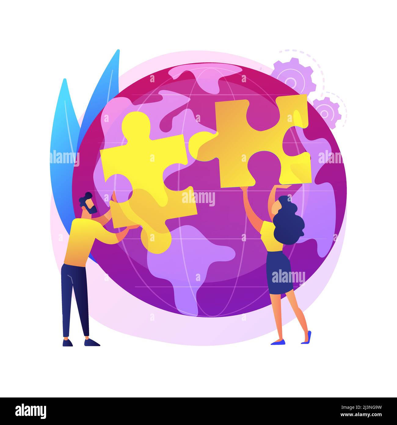 Social participation abstract concept vector illustration. Social ...