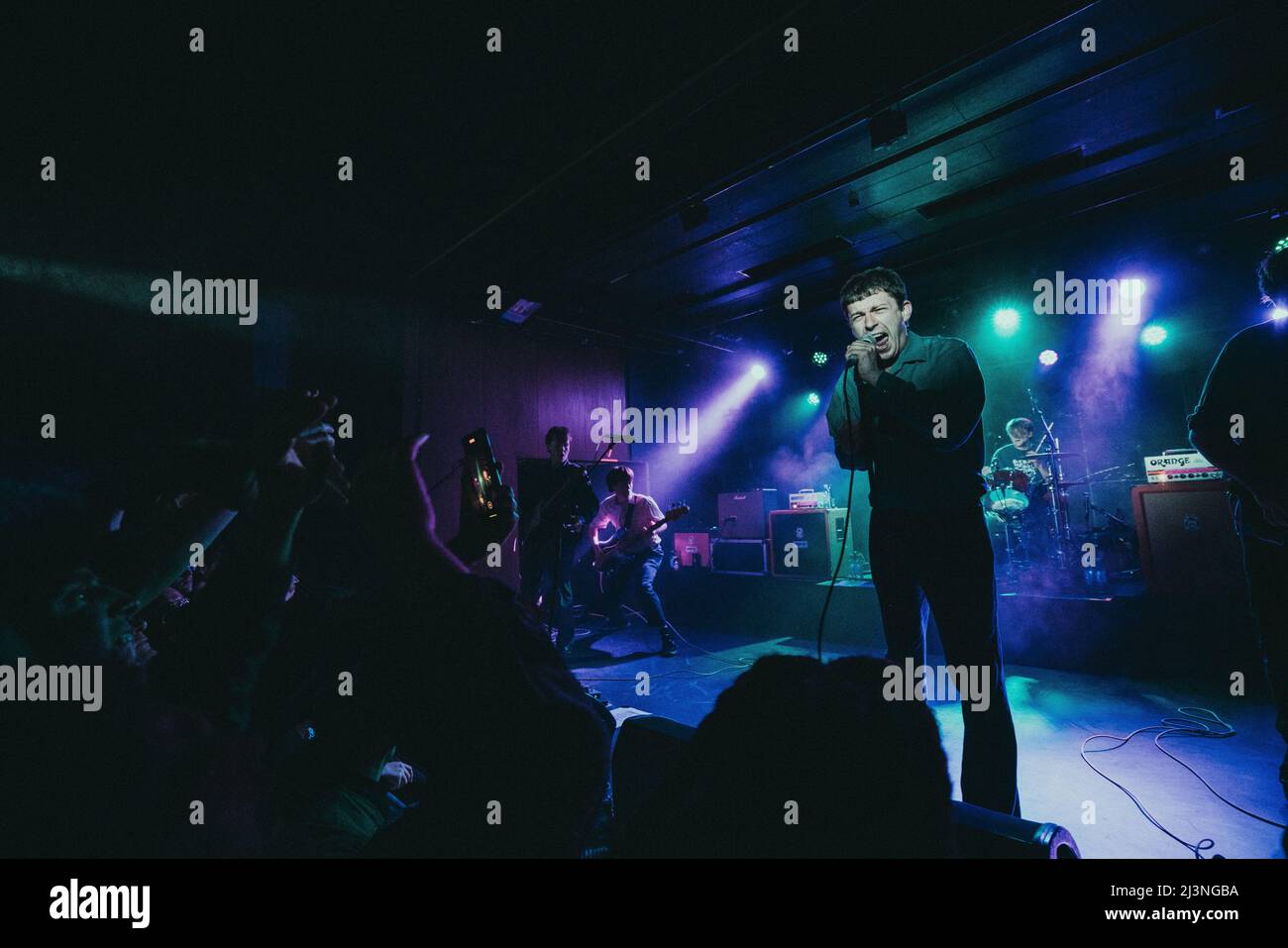 Copenhagen, Denmark. 08th Apr, 2022. The English post-punk band Shame ...