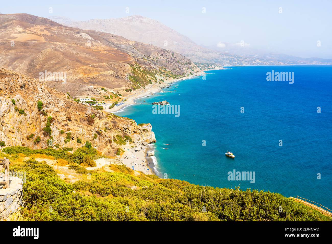 amazing beaches of Greece series -preveli (Crete Stock Photo - Alamy