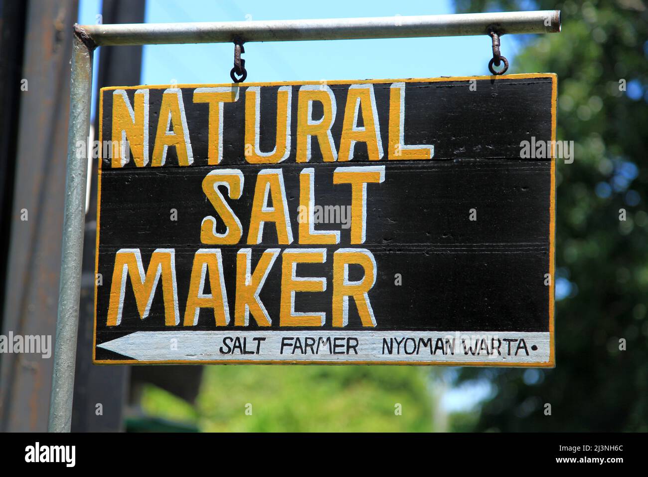 A natural salt farm in Goa Lawah, East Bali, Indonesia Stock Photo - Alamy