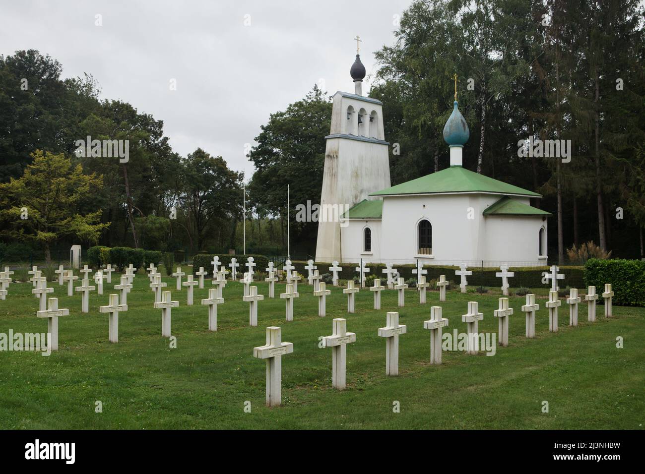 Russian memorial chapel at the Russian military cemetery (Cimetière ...