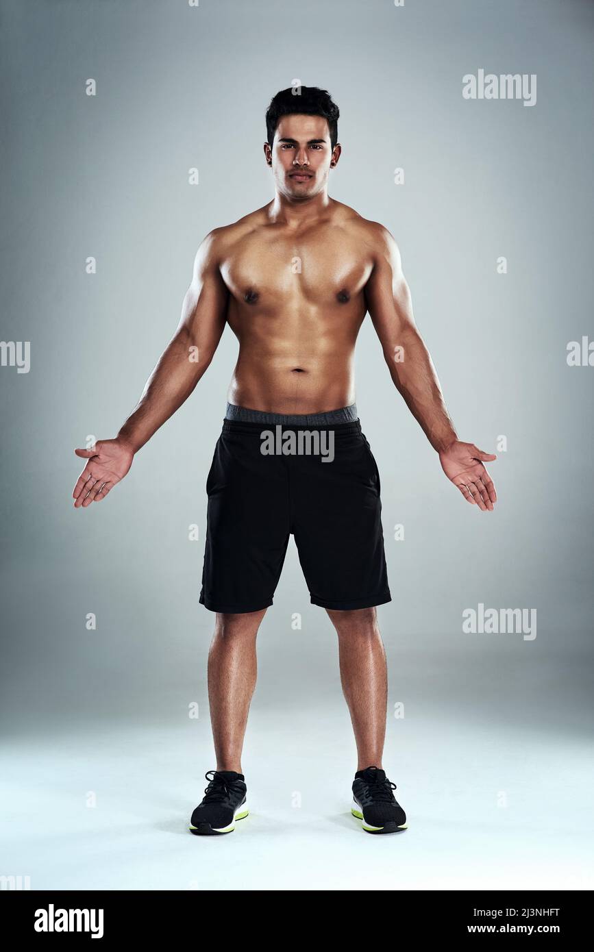 Muscular man full body standing hi-res stock photography and images - Alamy