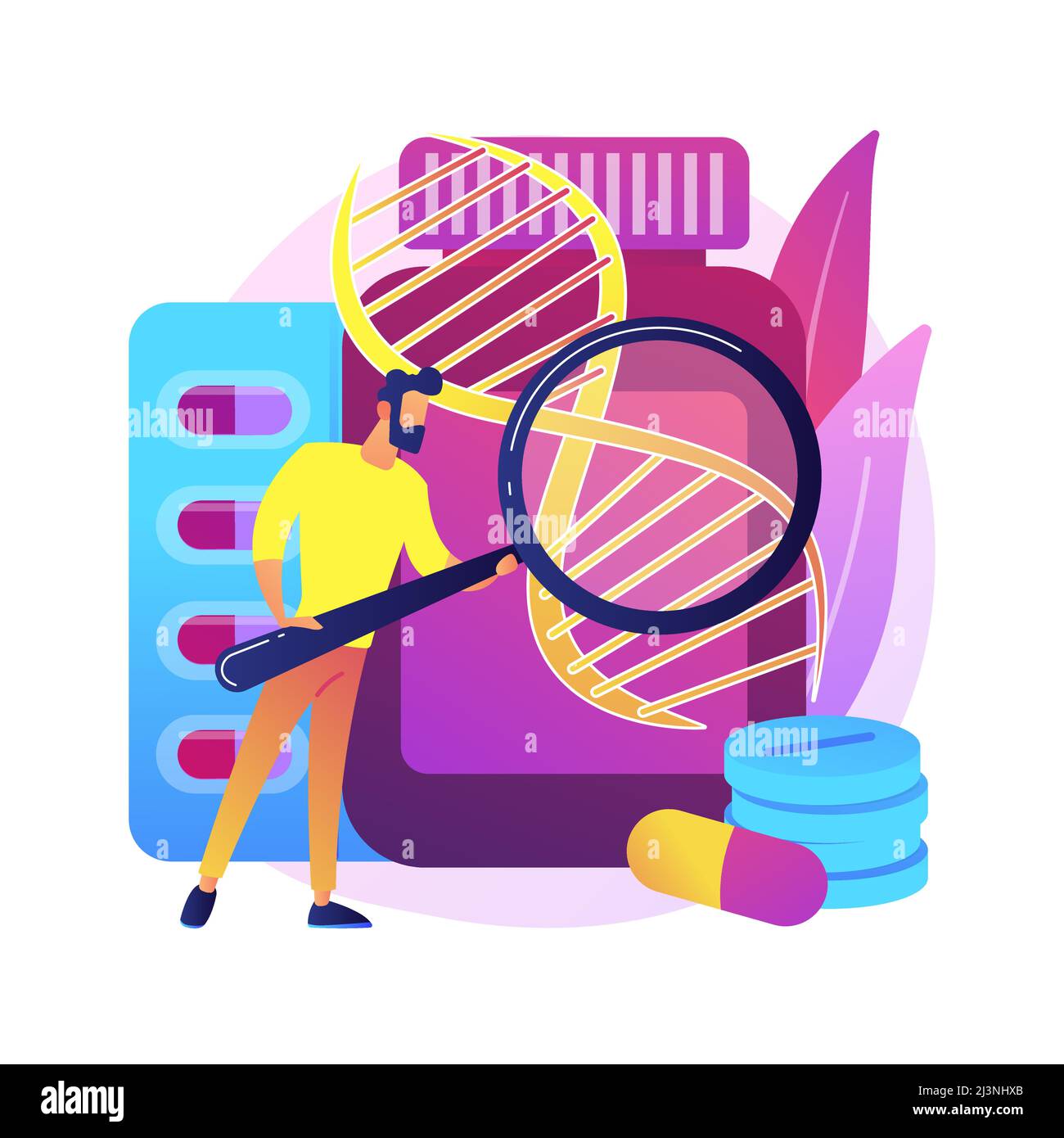 Biopharmacology products abstract concept vector illustration ...