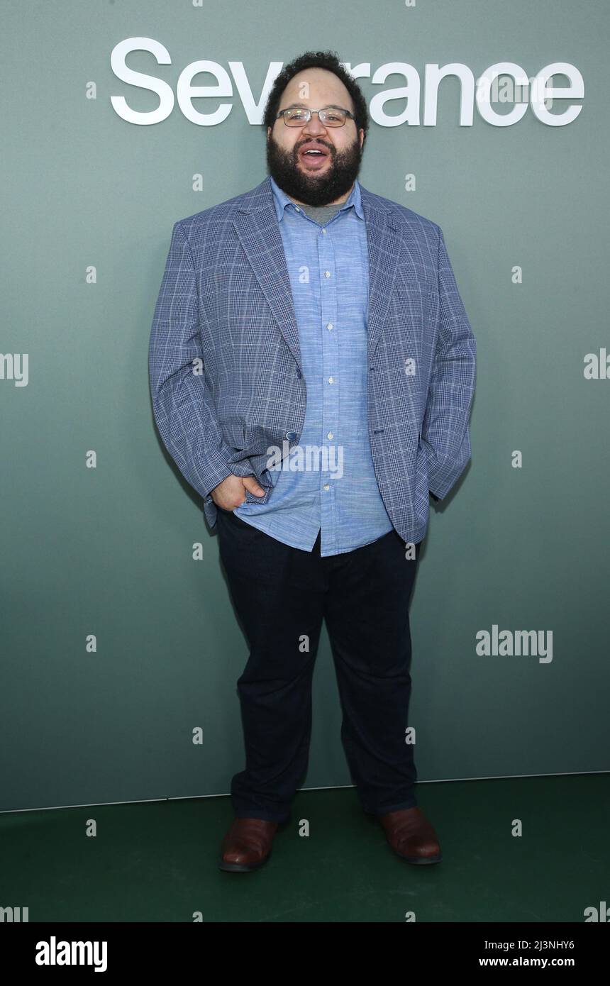 Lod Angeles, USA. 8th Apr, 2022. Zach Cherry at the Apple TV Severance ...