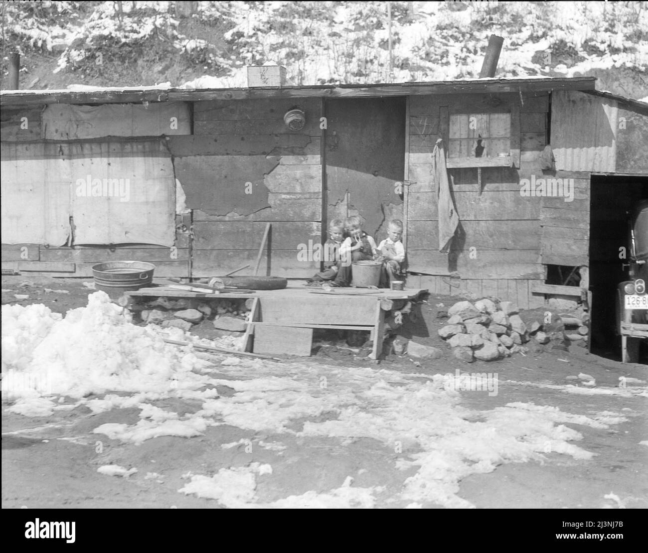 Miner's shack. Blue Blaze coal mine. Consumers, near Price, Utah Stock ...