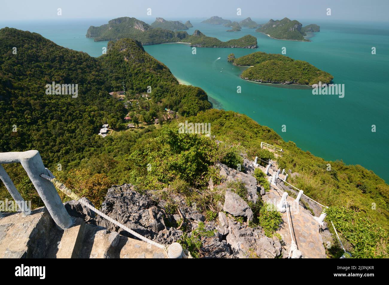 View from Pha Jun Jaras viewpoint. Ko Wua Ta Lap. Ang Thong marine park ...