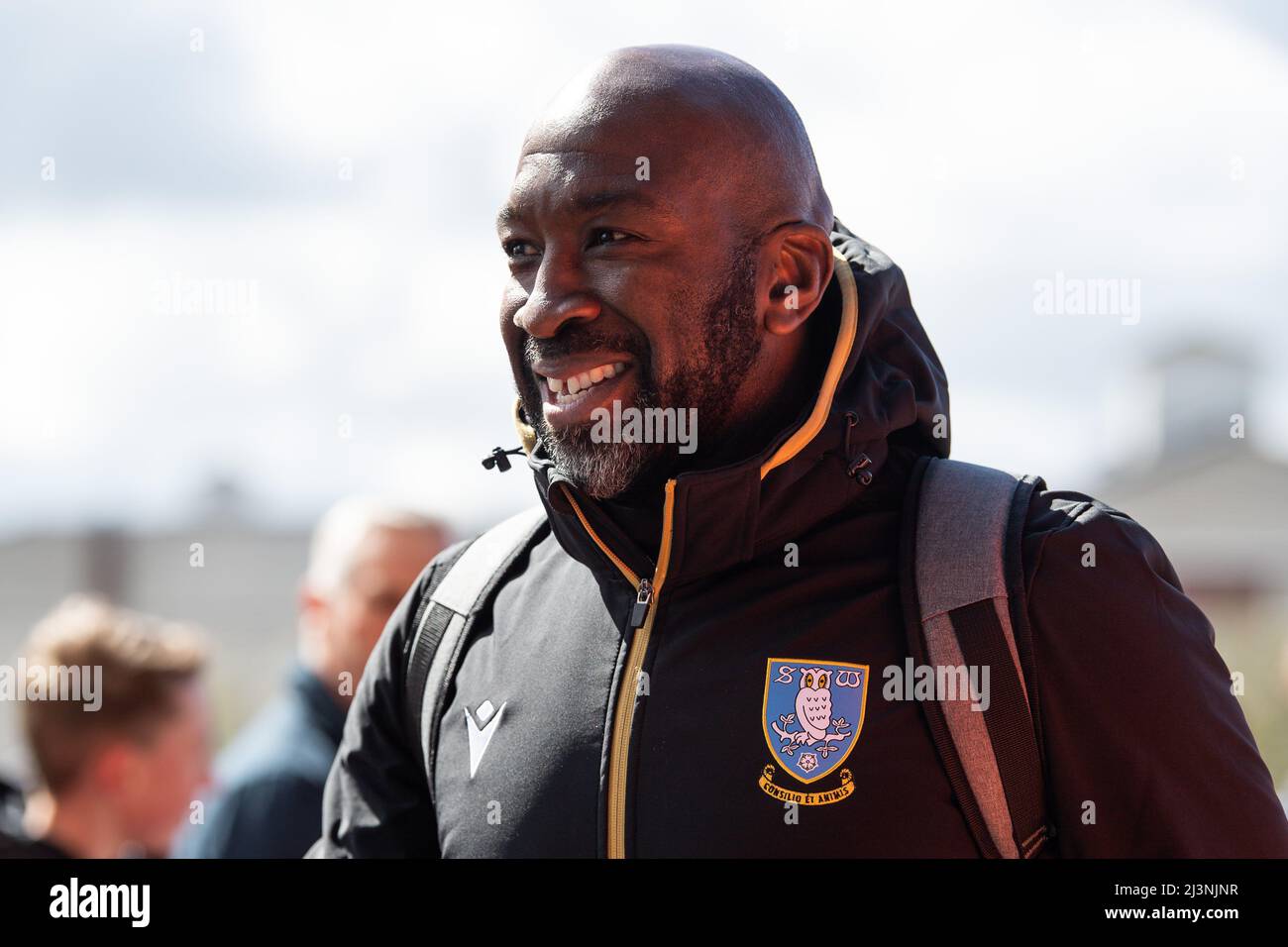 Darren Moore manager of Sheffield Wednesday arrives at University of ...