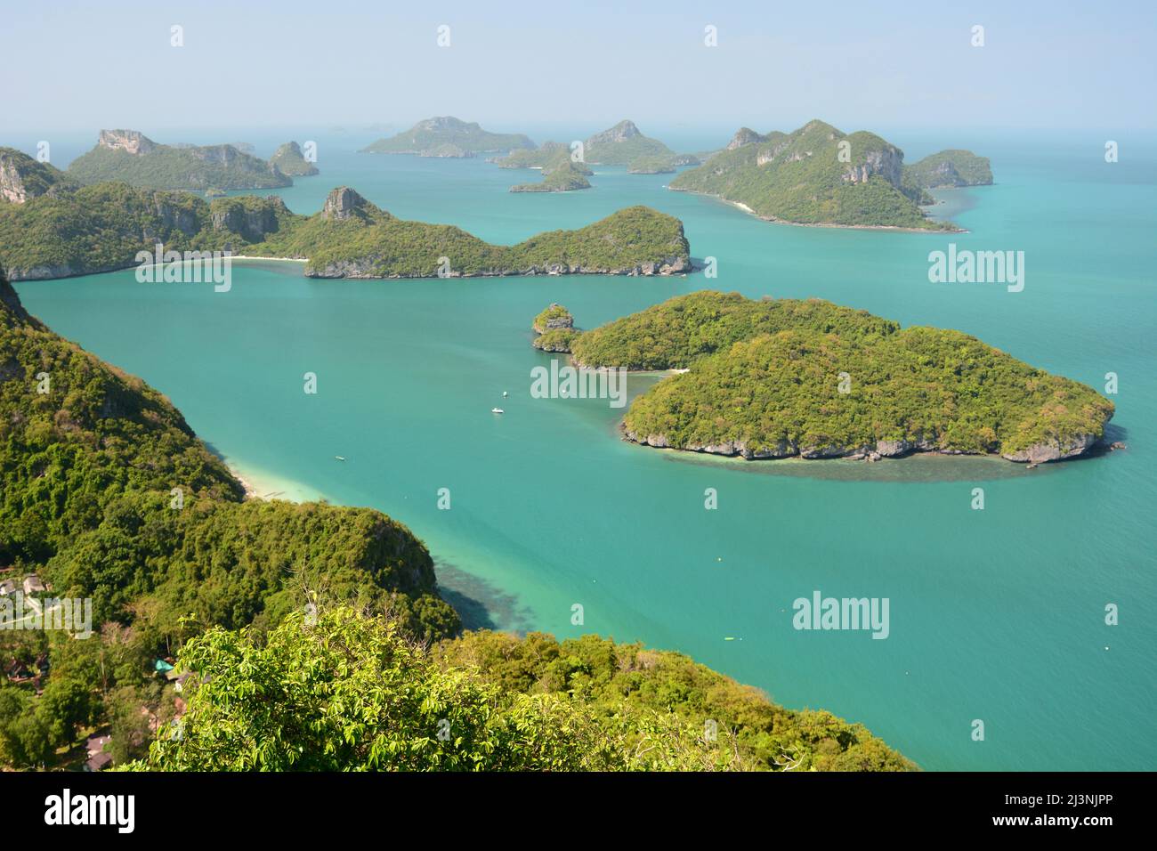 View from Pha Jun Jaras viewpoint. Ko Wua Ta Lap. Ang Thong marine park ...