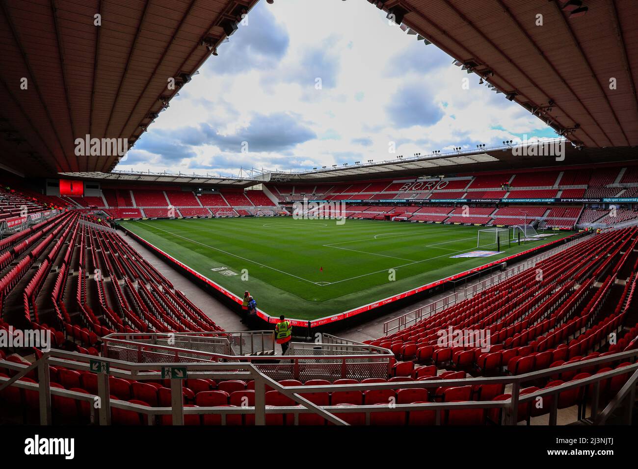 General view inside The Riverside Stadium ahead of today's game Stock ...