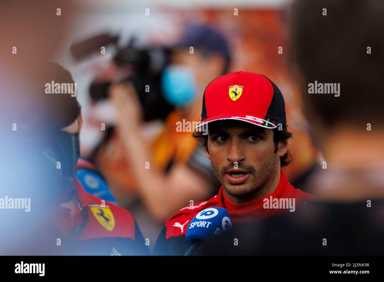 After qualifying with the ferrari of carlos sainz jr hi-res stock photography and images - Alamy