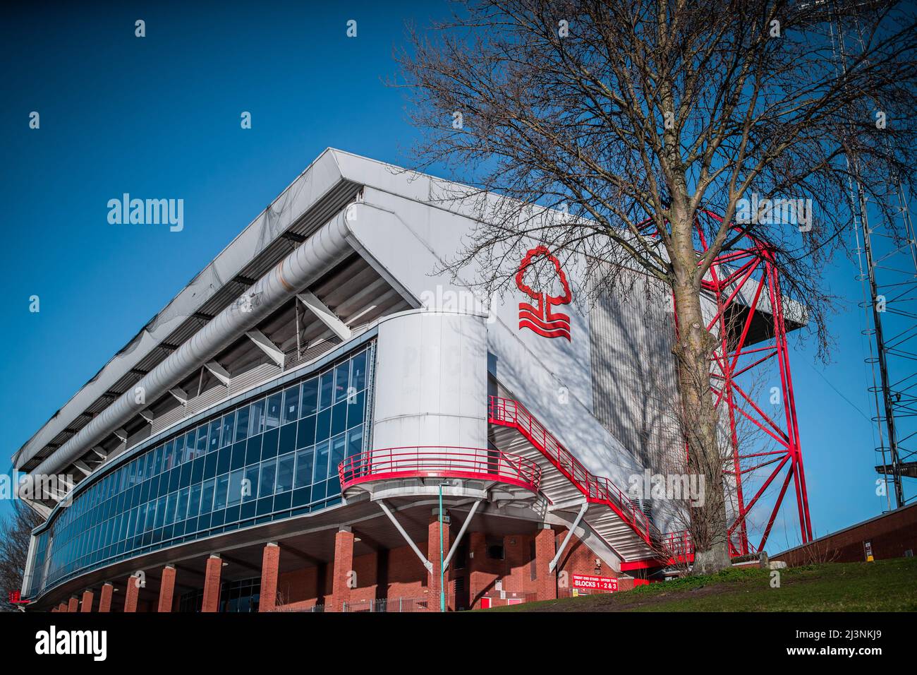 A general view of The City Ground, Nottingham Stock Photo - Alamy