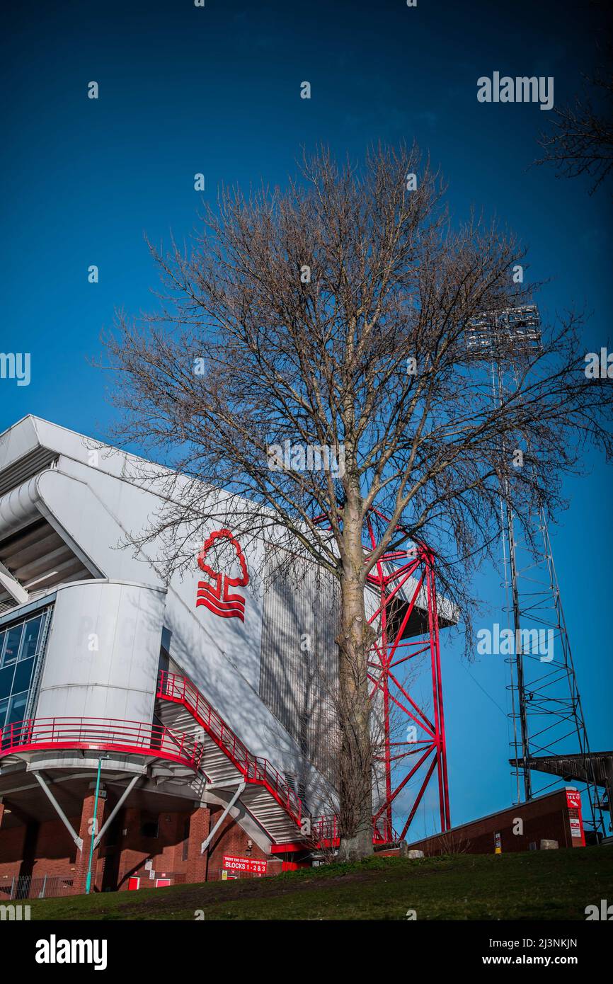 A general view of The City Ground, Nottingham Stock Photo - Alamy