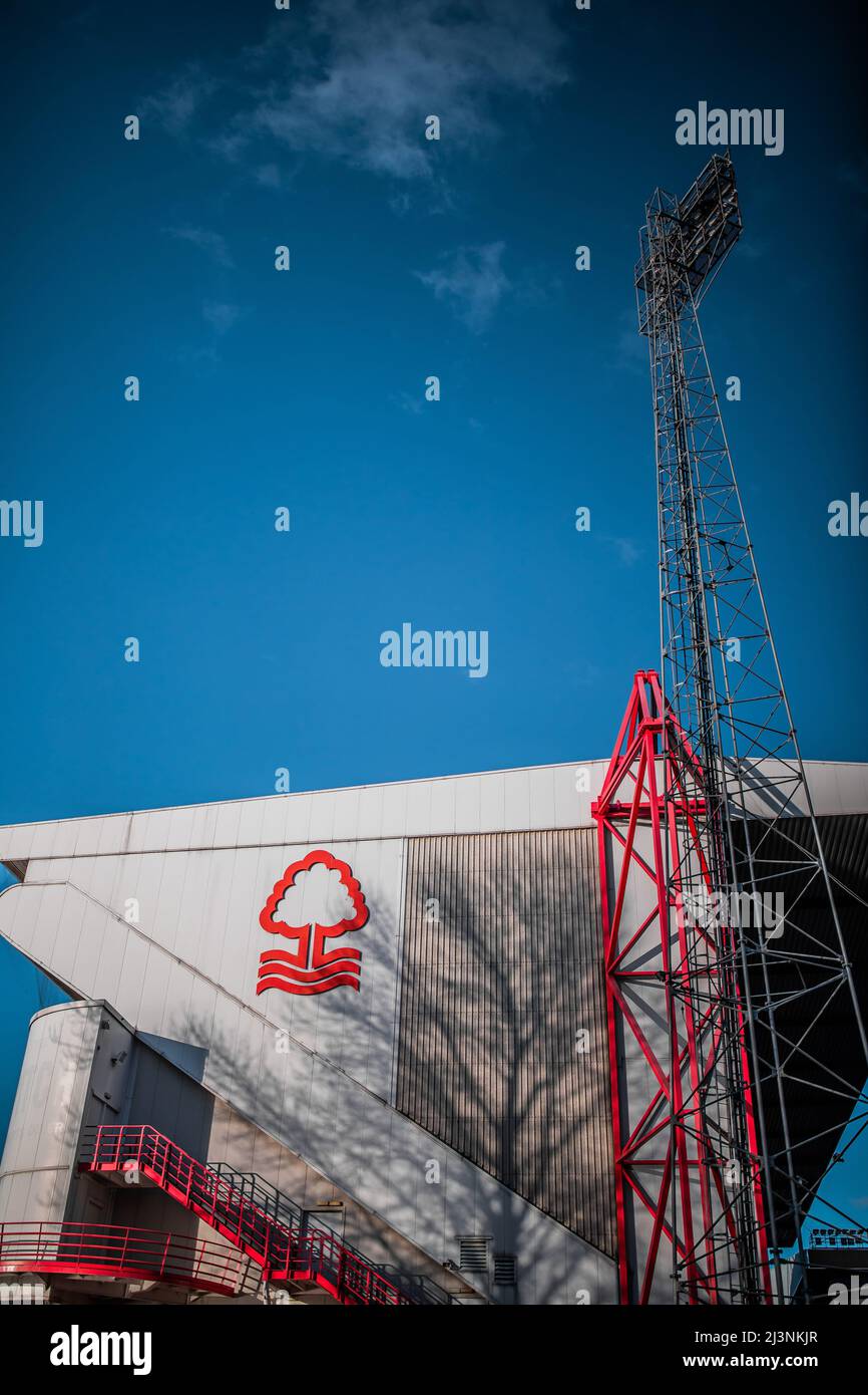 A general view of The City Ground, Nottingham Stock Photo - Alamy