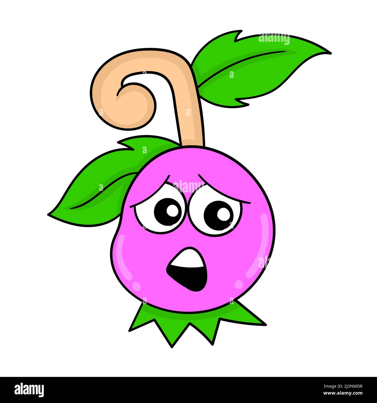 purple berry fruit sad sad face Stock Vector Image & Art - Alamy