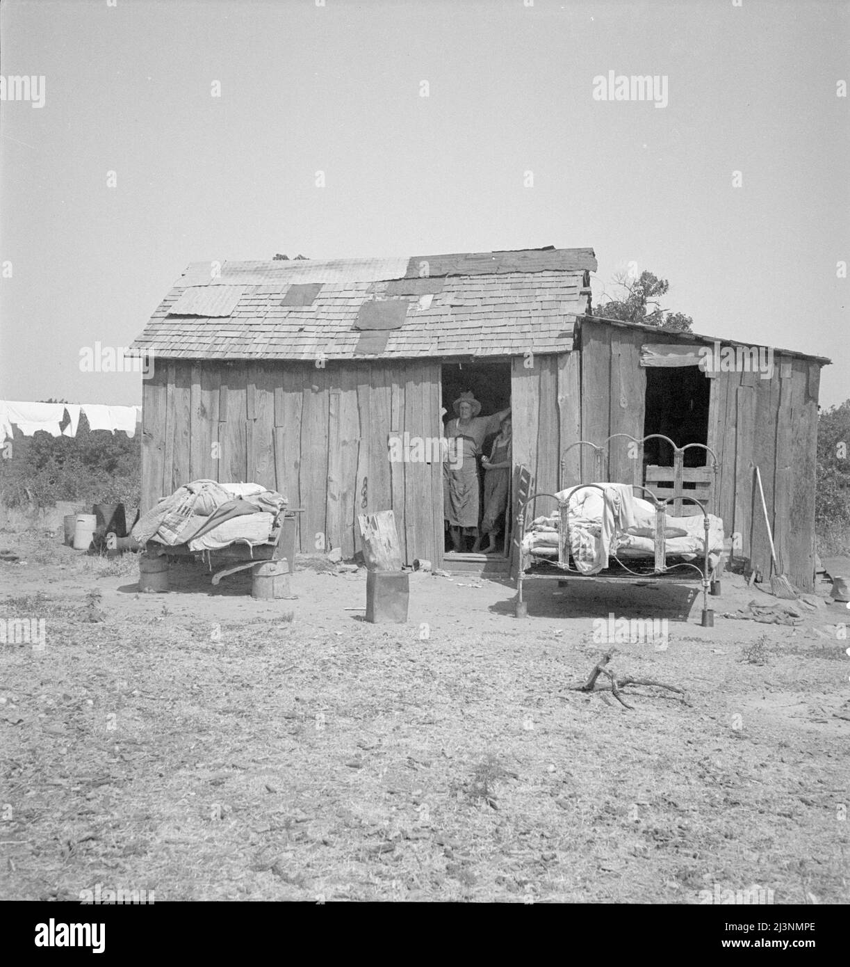People living in miserable poverty. Elm Grove, Oklahoma County ...