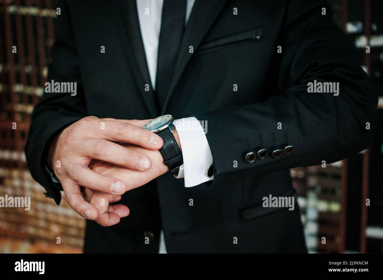 Mans hand watch in hi-res stock photography and images - Alamy